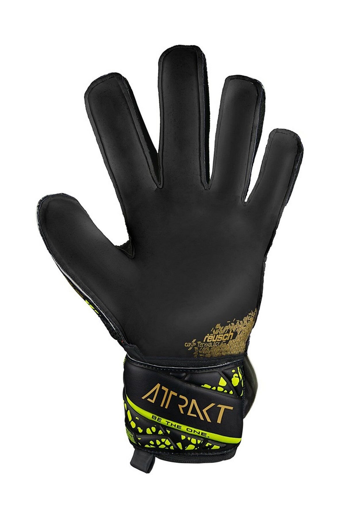 Reusch 7739 Attrakt İnfinity Kaleci Eldiveni Siyah/Sarı/Altın